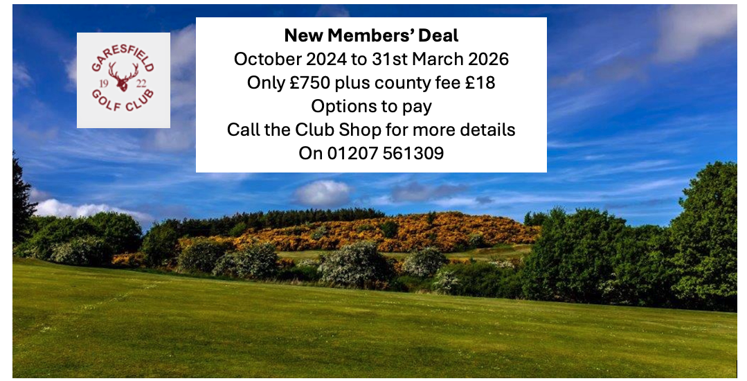 Join Us - Garesfield Golf Club