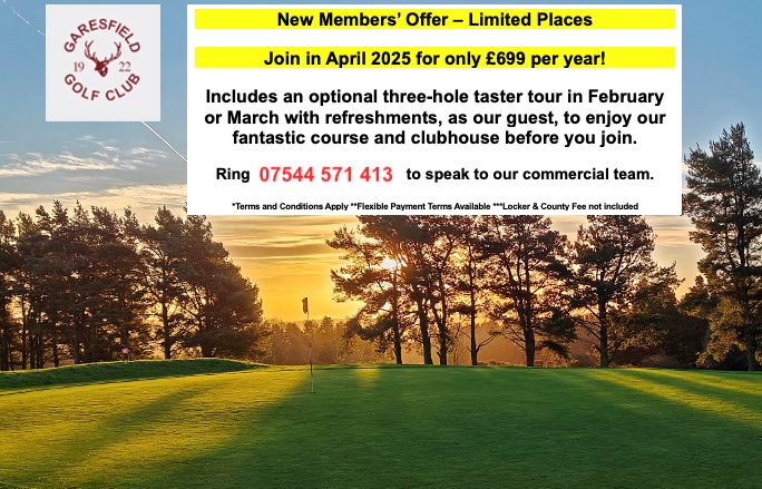 Offers & News - Garesfield Golf Club